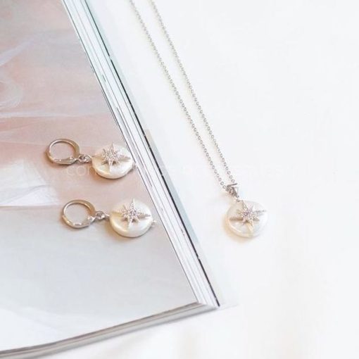 Γυναικείο Σετ Κοσμημάτων RowelStarSet™ Με Αστέρια Ασημί Ατσάλι ...